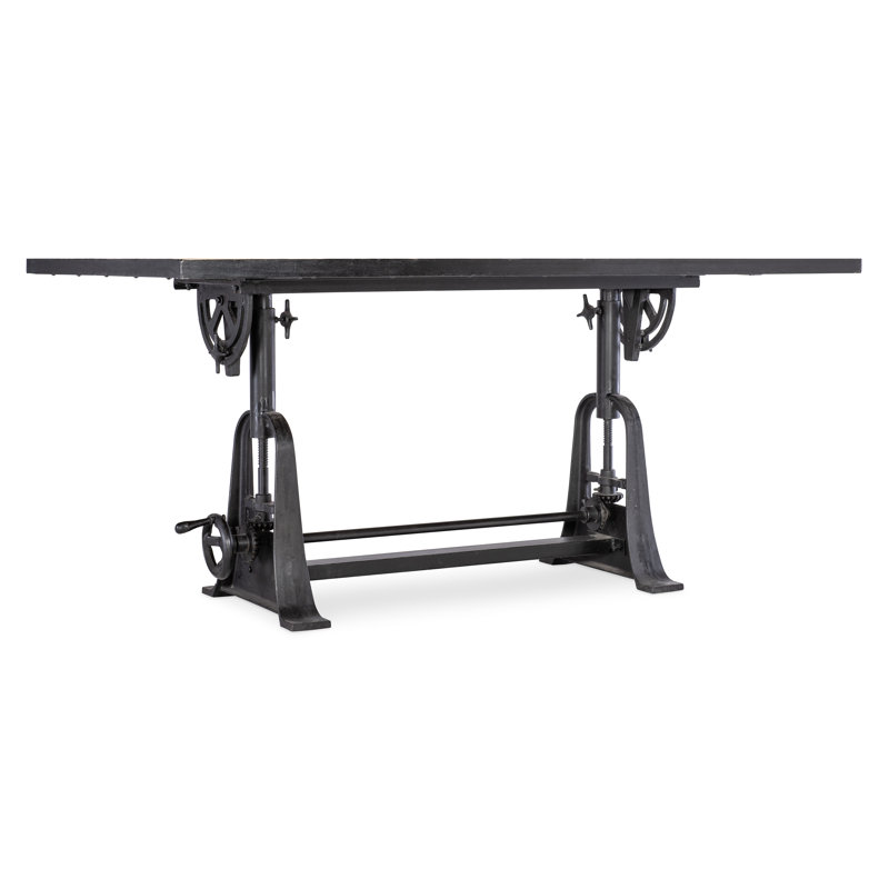 Bobo Intriguing Objects Iron Printers Rectangle Axle Dining Table | Wayfair
